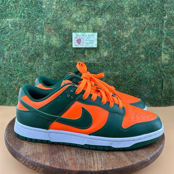 Nike | Shoes | Nike Dunk Low Miami Hurricanes | Poshmark